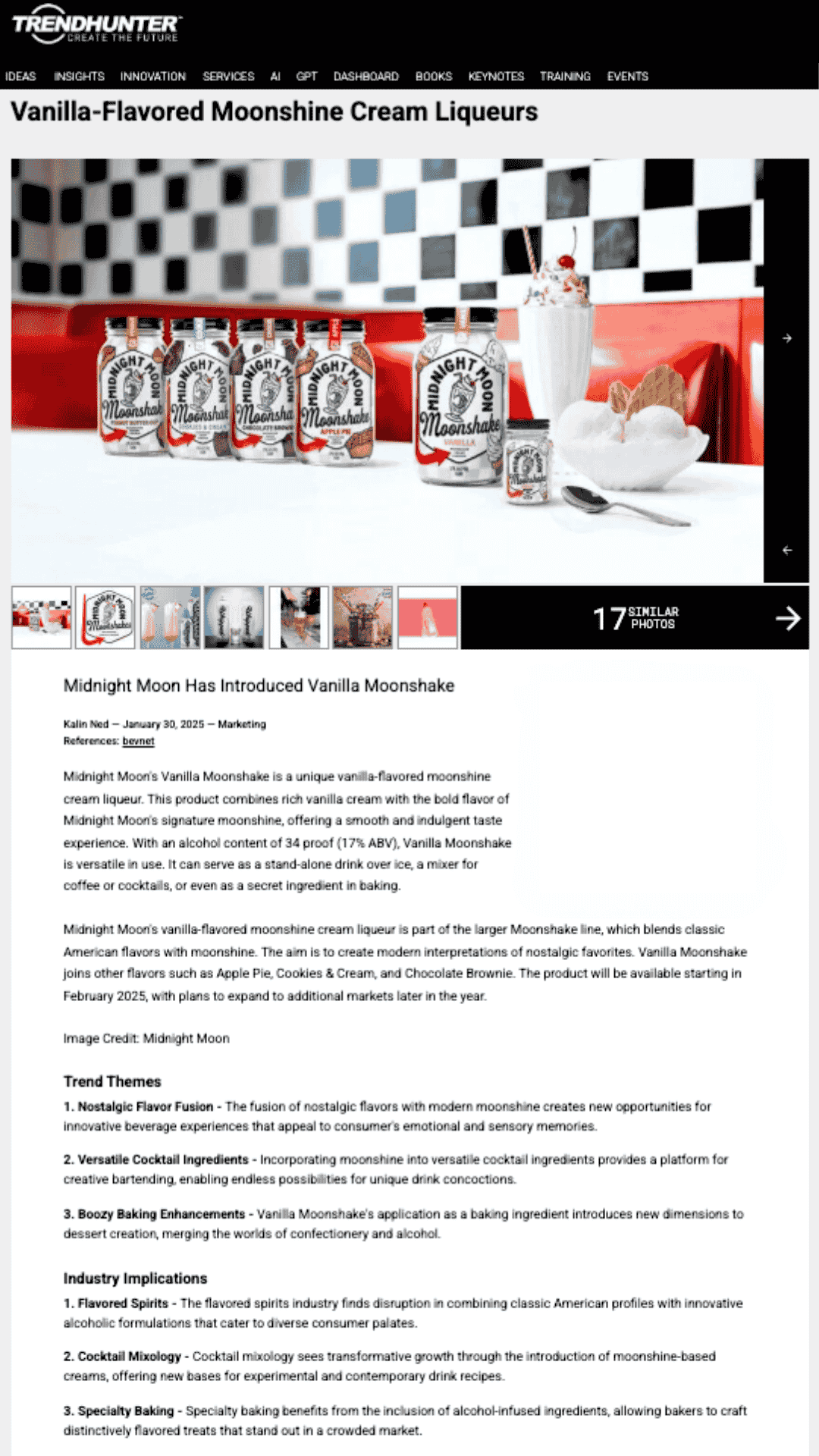 Vanilla Moonshake Featured on Trend Hunter - Midnight Moon | All ...